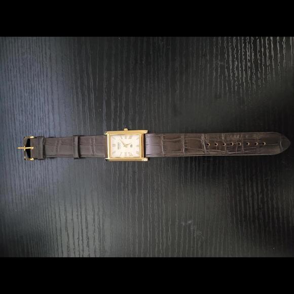 Seiko | Accessories | New Old Stock Rare Vintage Seiko Slim Tank Mens Leather Watch | Poshmark